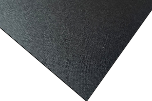 Classic Linen Black Discount Card Stock for DIY invites - CutCardStock