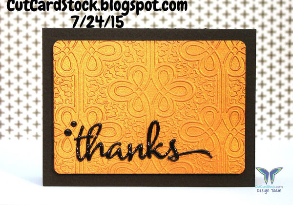 Metallic Copper Card Stock for DIY invitations, cards and die cutting ...