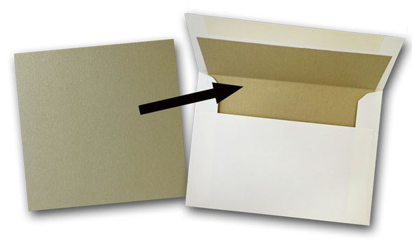 DIY Metallic A-7 Square Flap Envelope Liners - 50 pk - CutCardStock