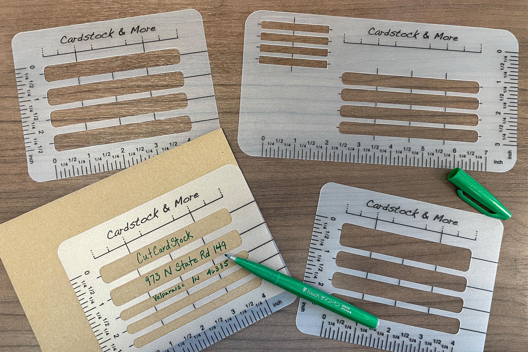 Set of 4 Envelope Addressing Stencils for Hand Lettering projects ...