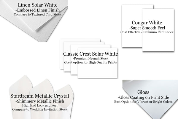 Discount 5x7 Card Stock with printing services for DIY Invitations ...