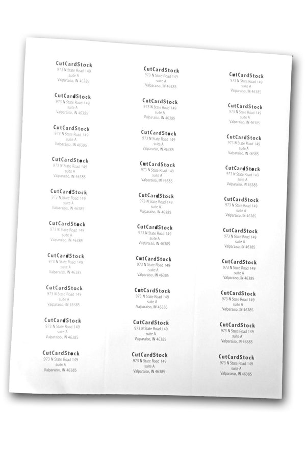 Easy Peel WHITE 30 up Address Labels 1" x 2 5/8" - 30 labels per sheet ...