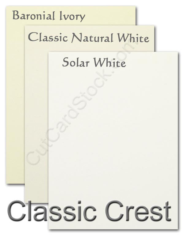 Blank Classic Crest A2 Flat Cards for Save the Dates and more ...