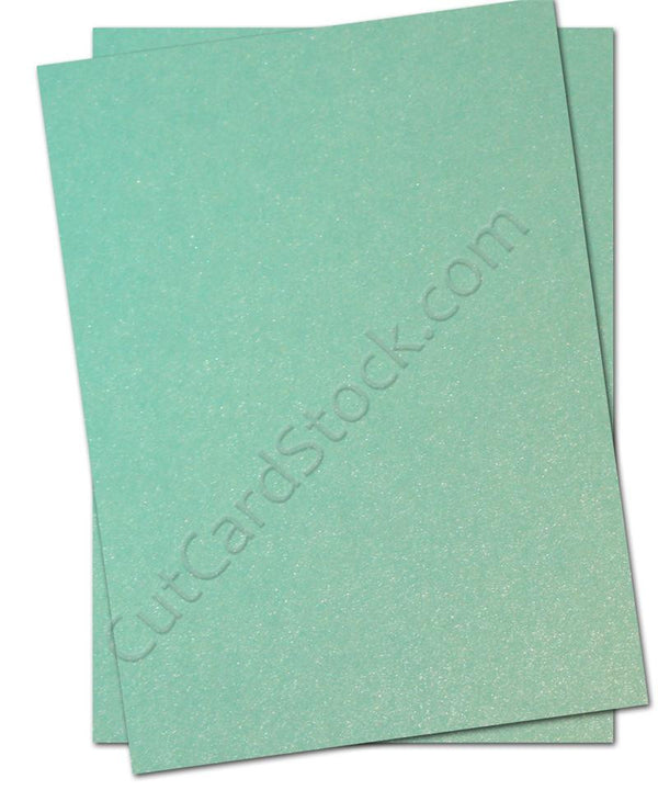 Vibrant, Shimmery Aqua Card Stock for DIY invitations and announcement ...