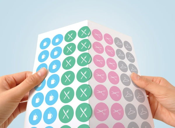 Printable White Seals or Candy Labels .75 inch round - 800 Labels ...